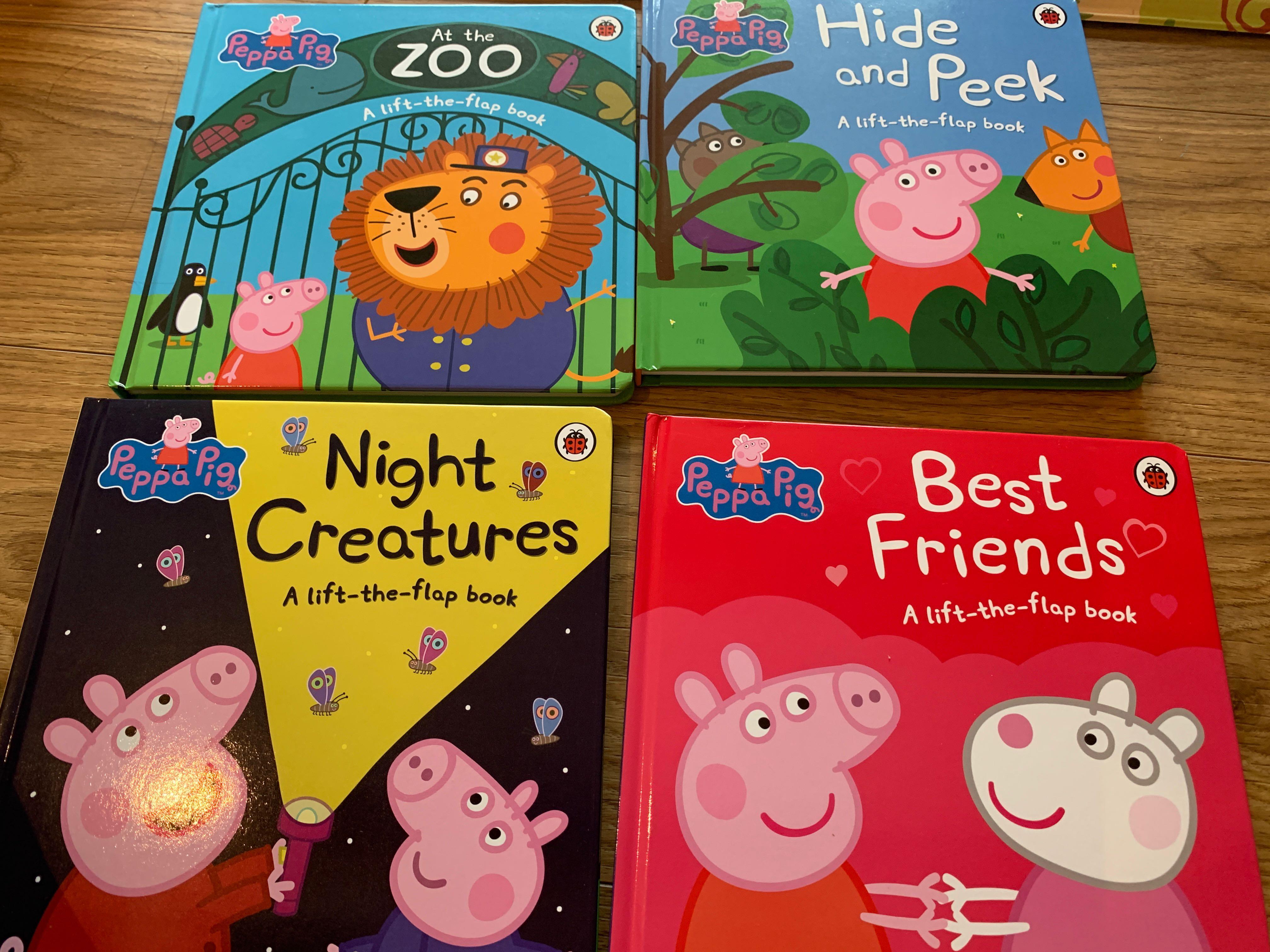 Peppa pig lift-the-flag board books, Hobbies & Toys, Books & Magazines ...