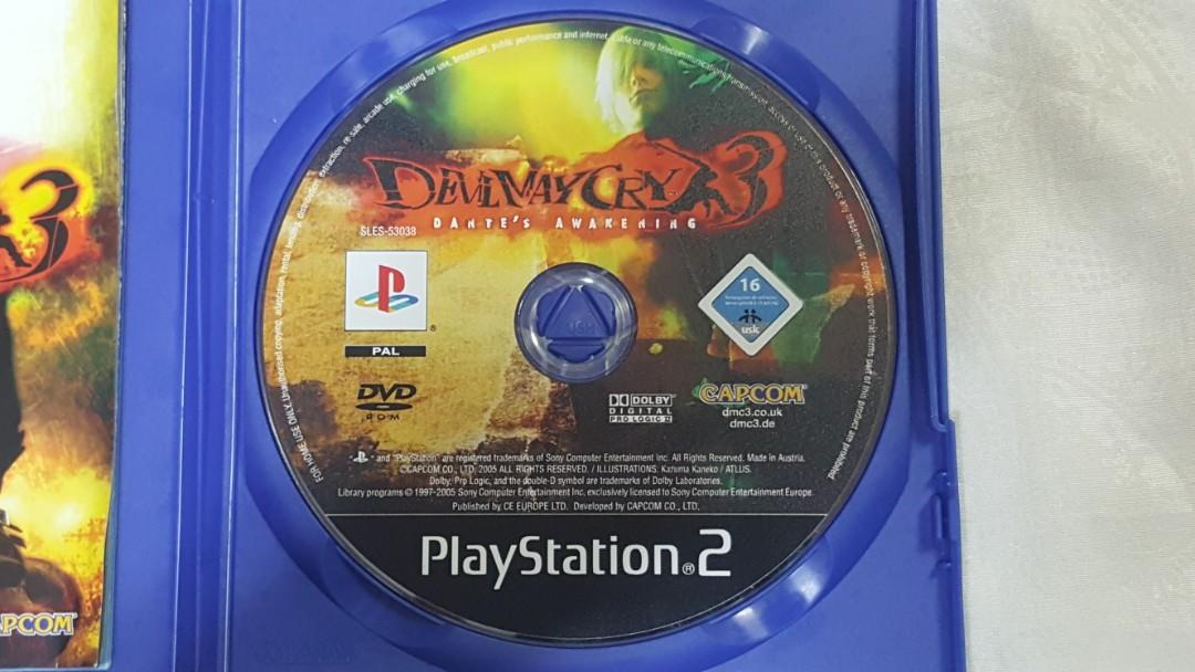 PlayStation 2 PS2 Devil May Cry 3 Dante's Awakening PAL, Video Gaming ...