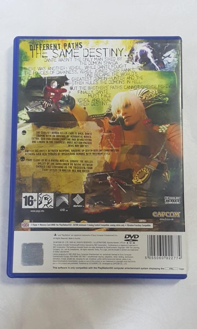PlayStation 2 PS2 Devil May Cry 3 Dante's Awakening PAL, Video Gaming ...