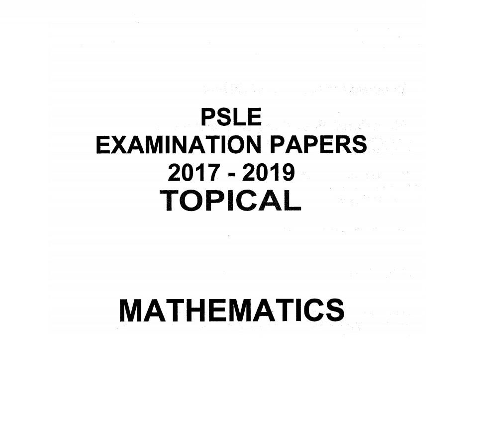 PSLE Science & Maths Topical Examination Papers, Hobbies & Toys, Books ...