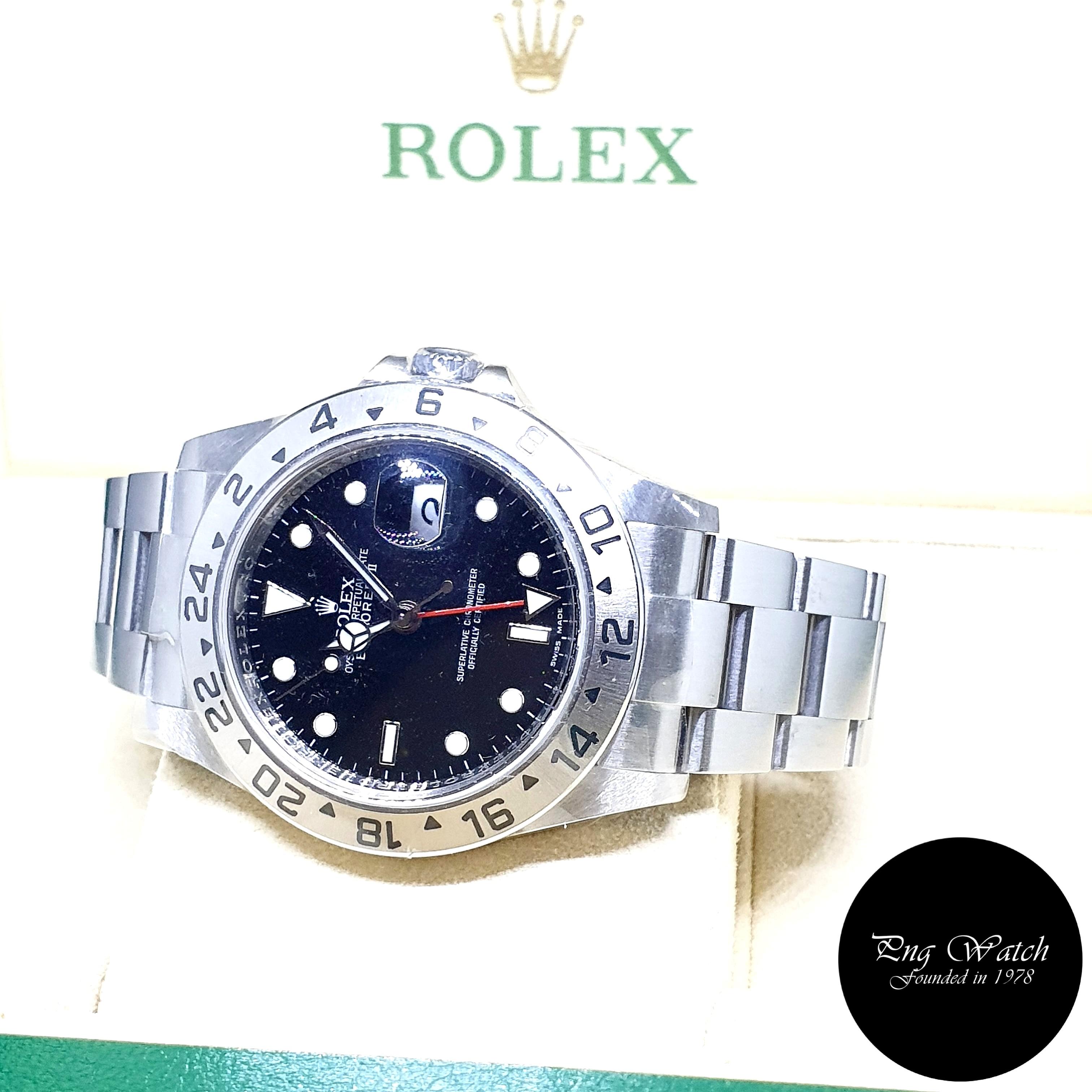 (NOT AVAILABLE) Rolex Oyster Perpetual Black Explorer 2 REF: 16570 (V ...