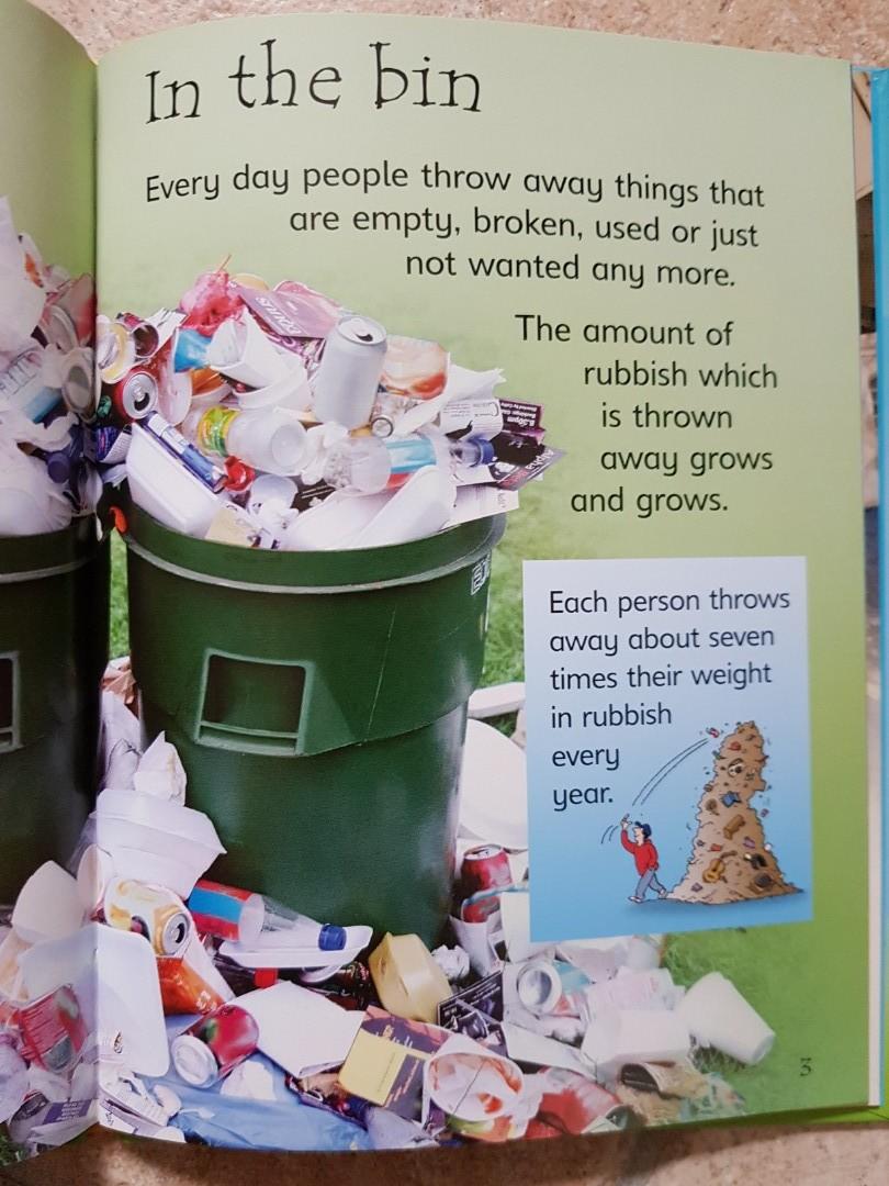Rubbish and recycling book, Books & Stationery, Children's Books on ...