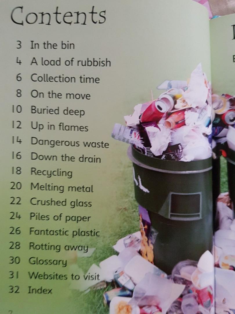 Rubbish and recycling book, Books & Stationery, Children's Books on ...