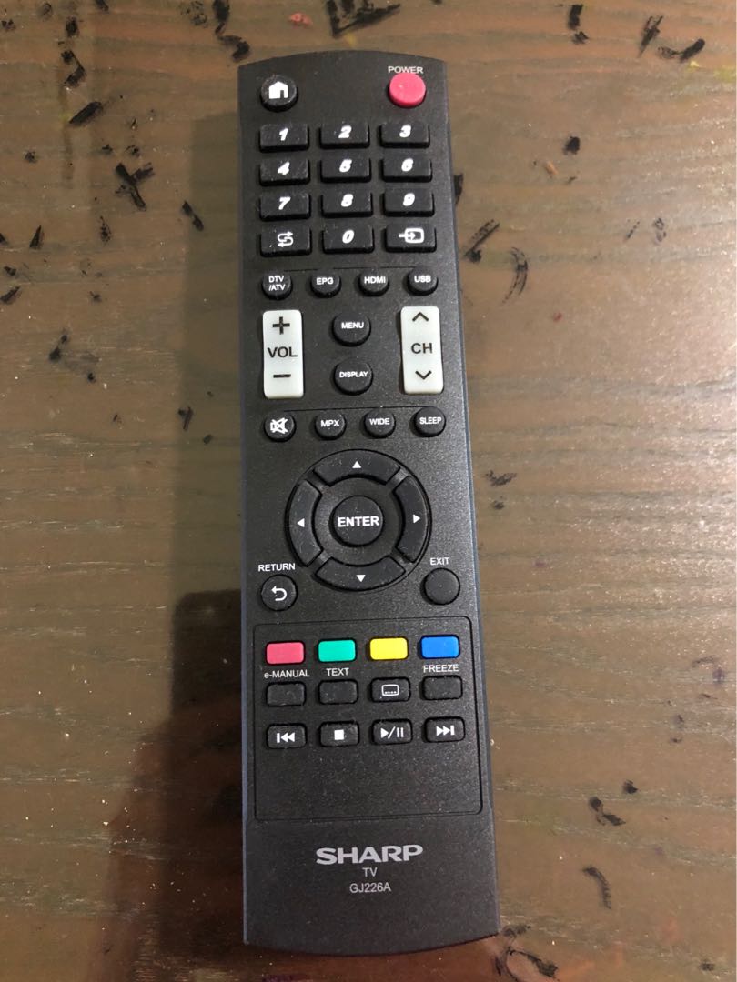 Sharp aquos tv remote control, TV & Home Appliances, TV & Entertainment ...