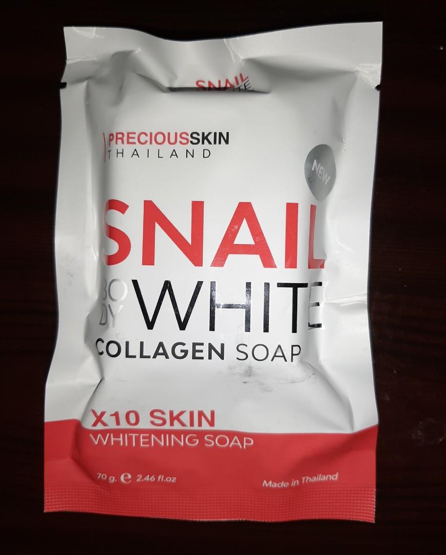 Snail White Collagen Soap X10 Skin, Beauty & Personal Care, Face, Face ...