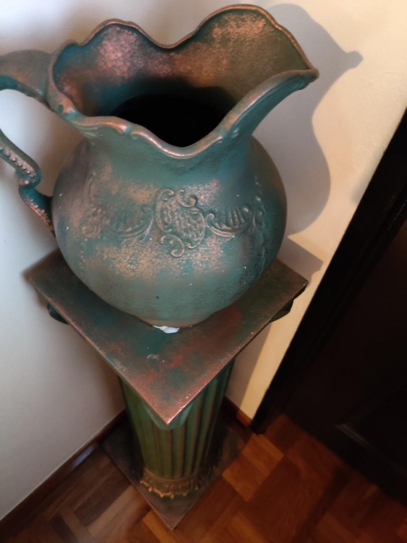 Standing Display of Roman pillar & Jug, Furniture, Home Decor, Antiques ...
