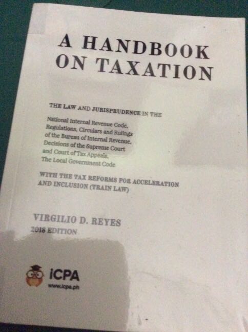 Taxation Reviewer by Virgilio Reyes, Hobbies & Toys, Books & Magazines ...