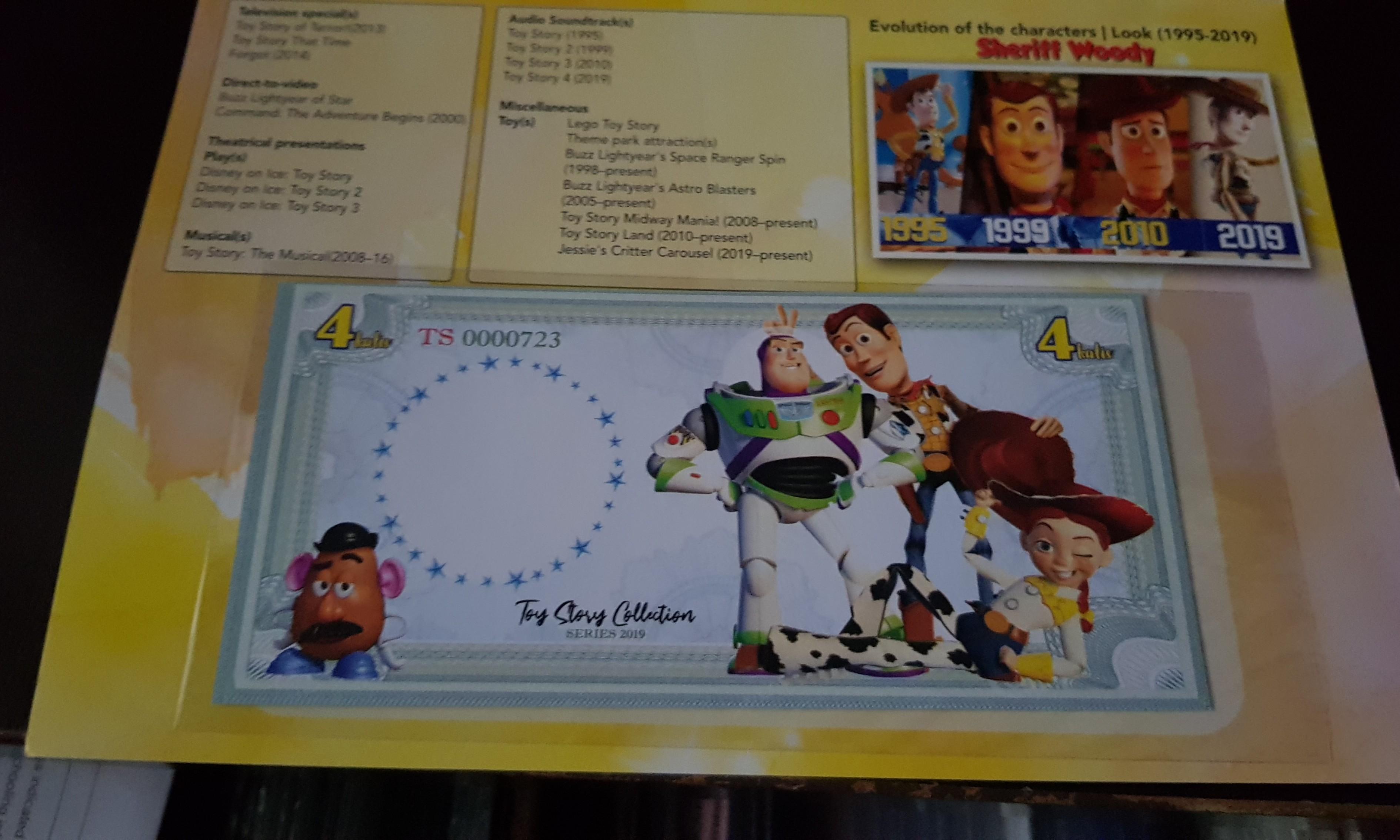 Toy story commemorative note gift present, Hobbies & Toys, Memorabilia ...