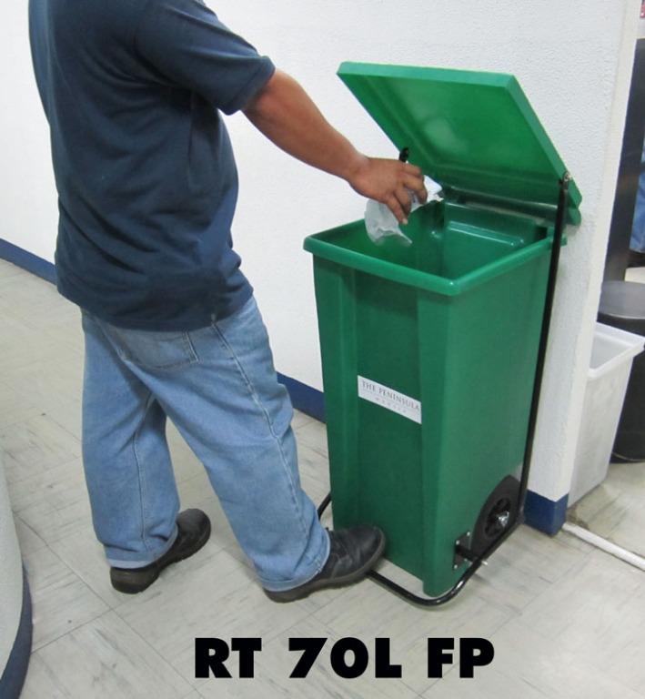 Trash bin foot operated, Furniture & Home Living, Cleaning & Homecare ...