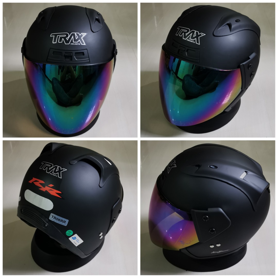 Trax Helmet, Motorcycles, Motorcycle Accessories on Carousell