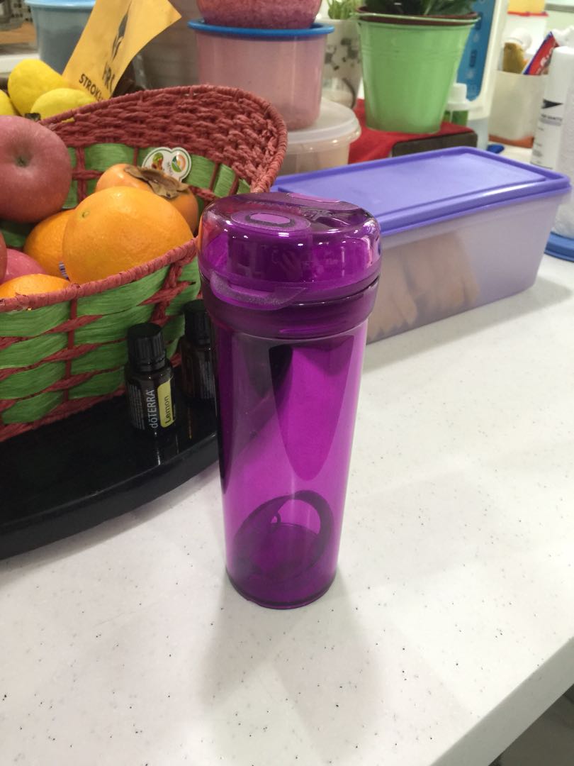 Tupperware drinking flask purple (1), Furniture & Home Living ...