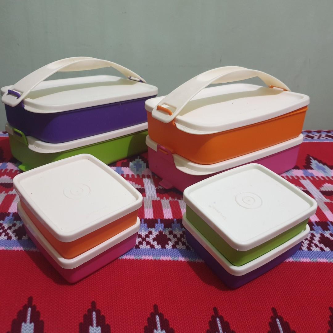 Tupperware (Original) Stackable with Handle and 4 Mini Containers ...