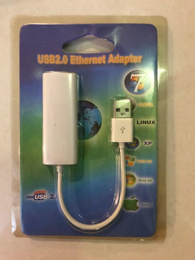 USB 2.0 Ethernet Adapter, Computers & Tech, Parts & Accessories, Cables ...