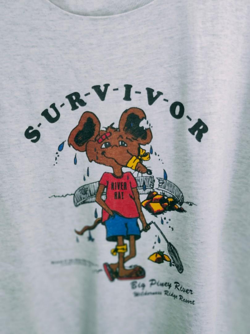 Vintage 80s river rat, Men's Fashion, Tops & Sets, Tshirts & Polo ...