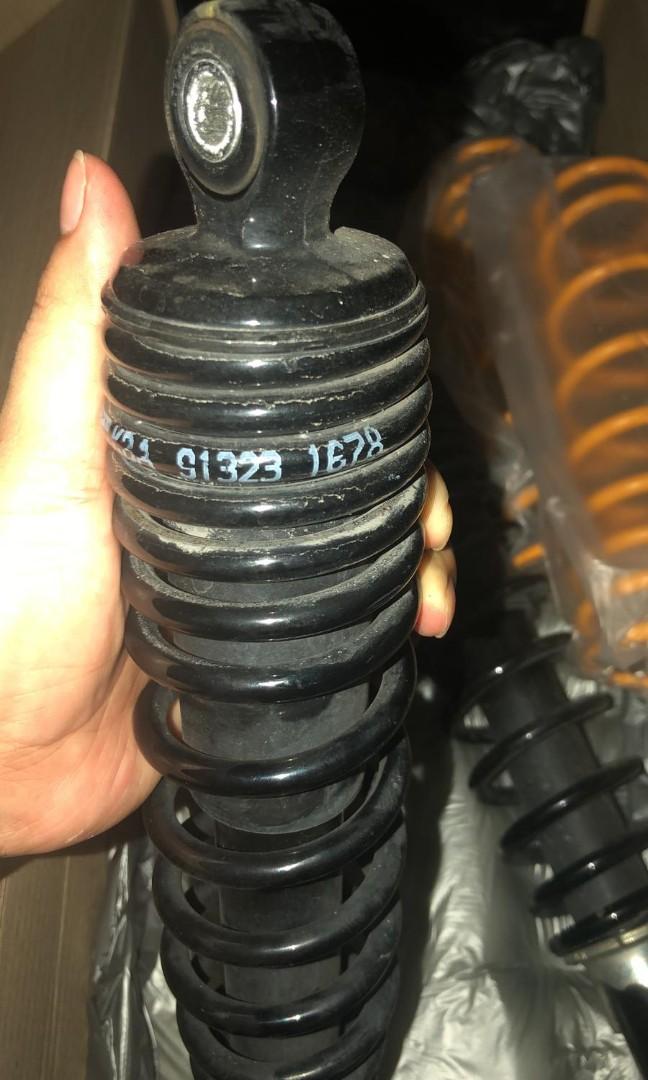 Xmax stock absorber with Hyperpro Springs, Motorcycles, Motorcycle ...