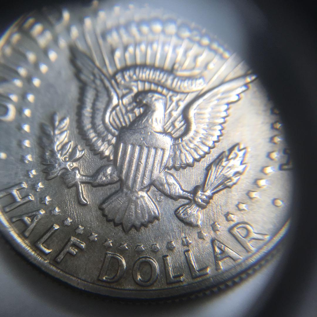 1972D USA USD Kennedy Half Dollar Error Coin No Initial NO FG