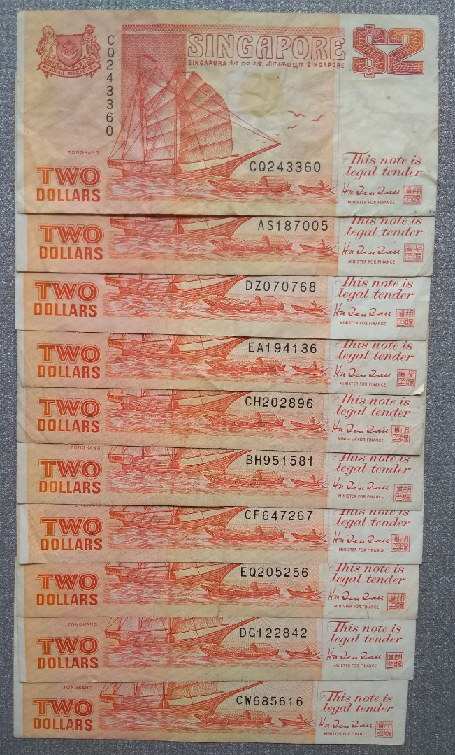 $2 Ship Series red colour old note, Hobbies & Toys, Memorabilia ...
