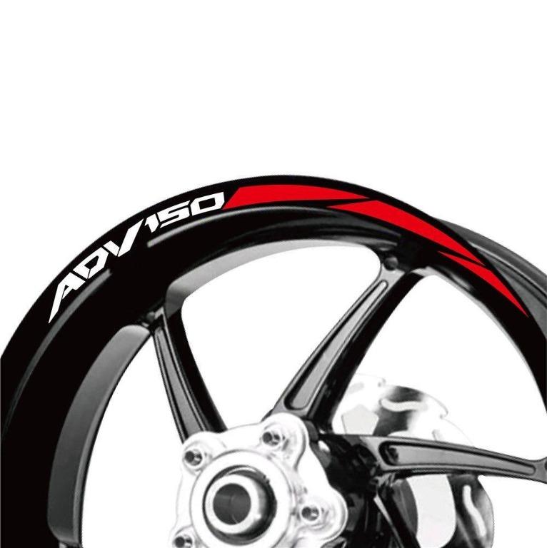 ADV150 rim sticker set decal ADV 150 HONDA, Motorcycles, Motorcycle ...