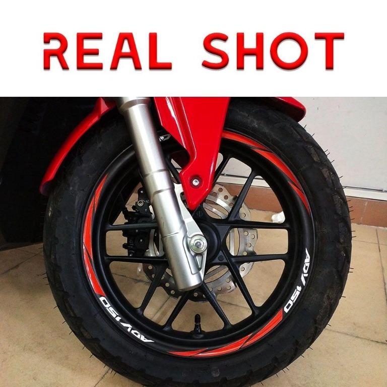 ADV150 rim sticker set decal ADV 150 HONDA, Motorcycles, Motorcycle ...