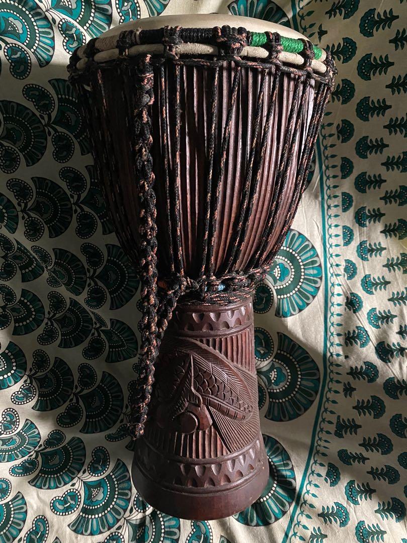 African Hand Bongo Drum, Hobbies & Toys, Music & Media, Musical ...