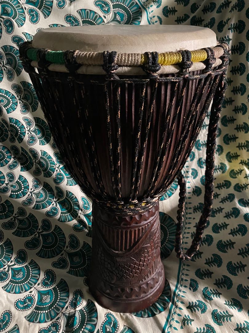 African Hand Bongo Drum, Hobbies & Toys, Music & Media, Musical ...