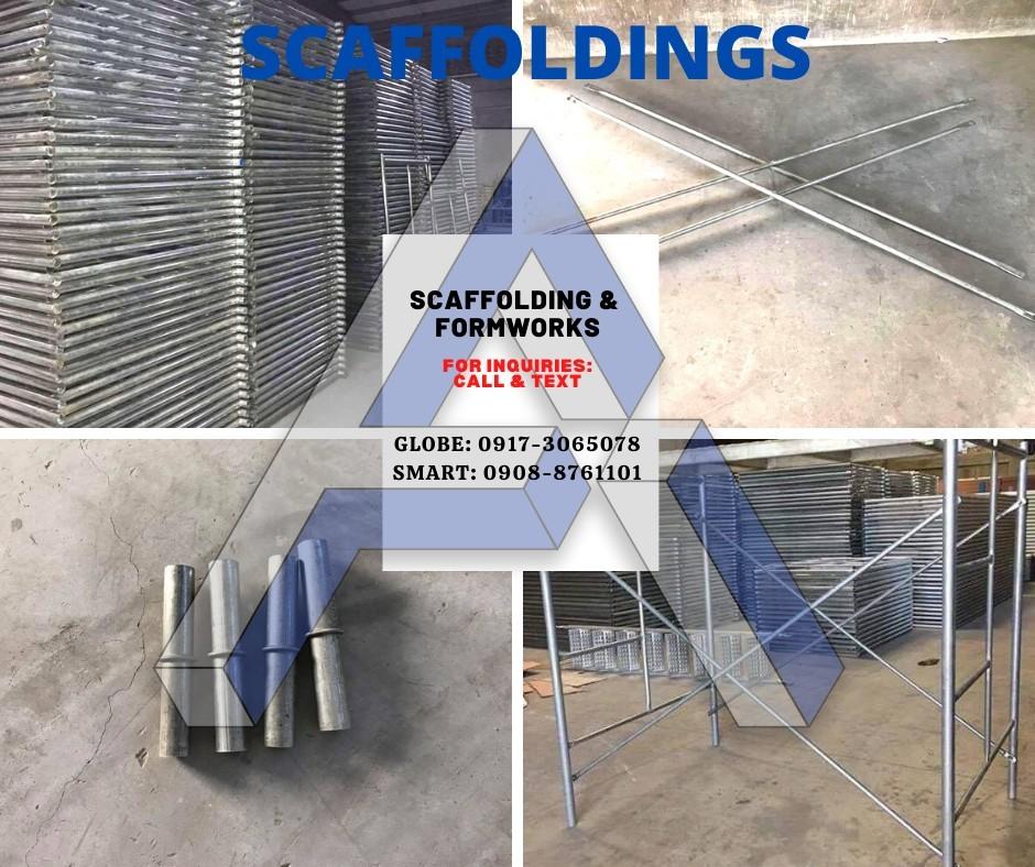 Aluma Beam Scaffolding G.I Pipe Swivel Fixed Clamp Basejack U-Head ...