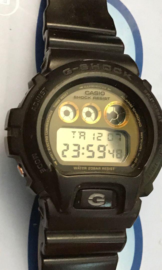 Casio G Shock 黑色 DW-6900PL 手錶 Module 3230 C3 Black Digital Watch, 名牌 ...