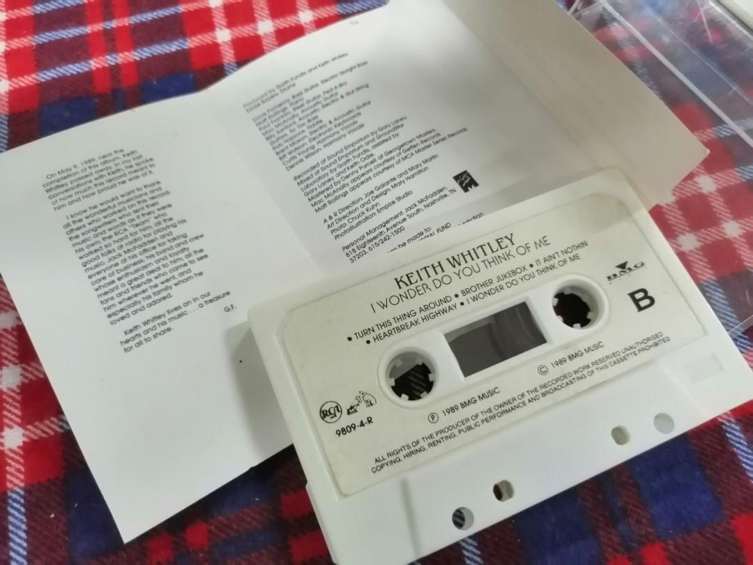(Cassette) I Wonder Do You Think Of Me, Keith Whitley, Hobbies & Toys ...
