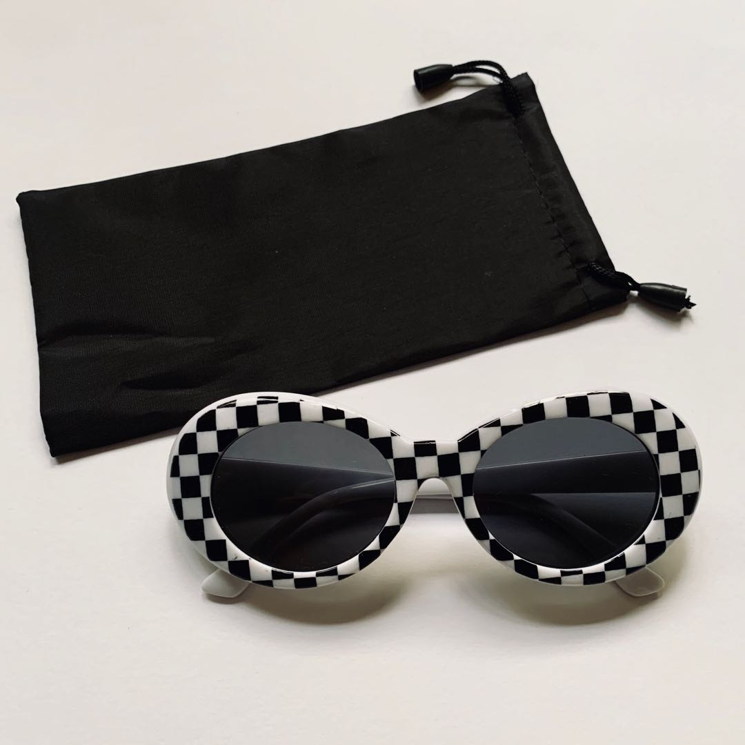 RETRO CHECKERED GLASSES, Women's Fashion, Watches & Accessories ...