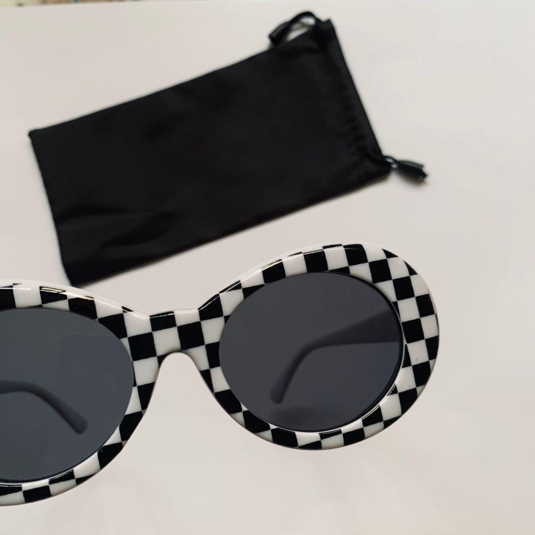RETRO CHECKERED GLASSES, Women's Fashion, Watches & Accessories ...