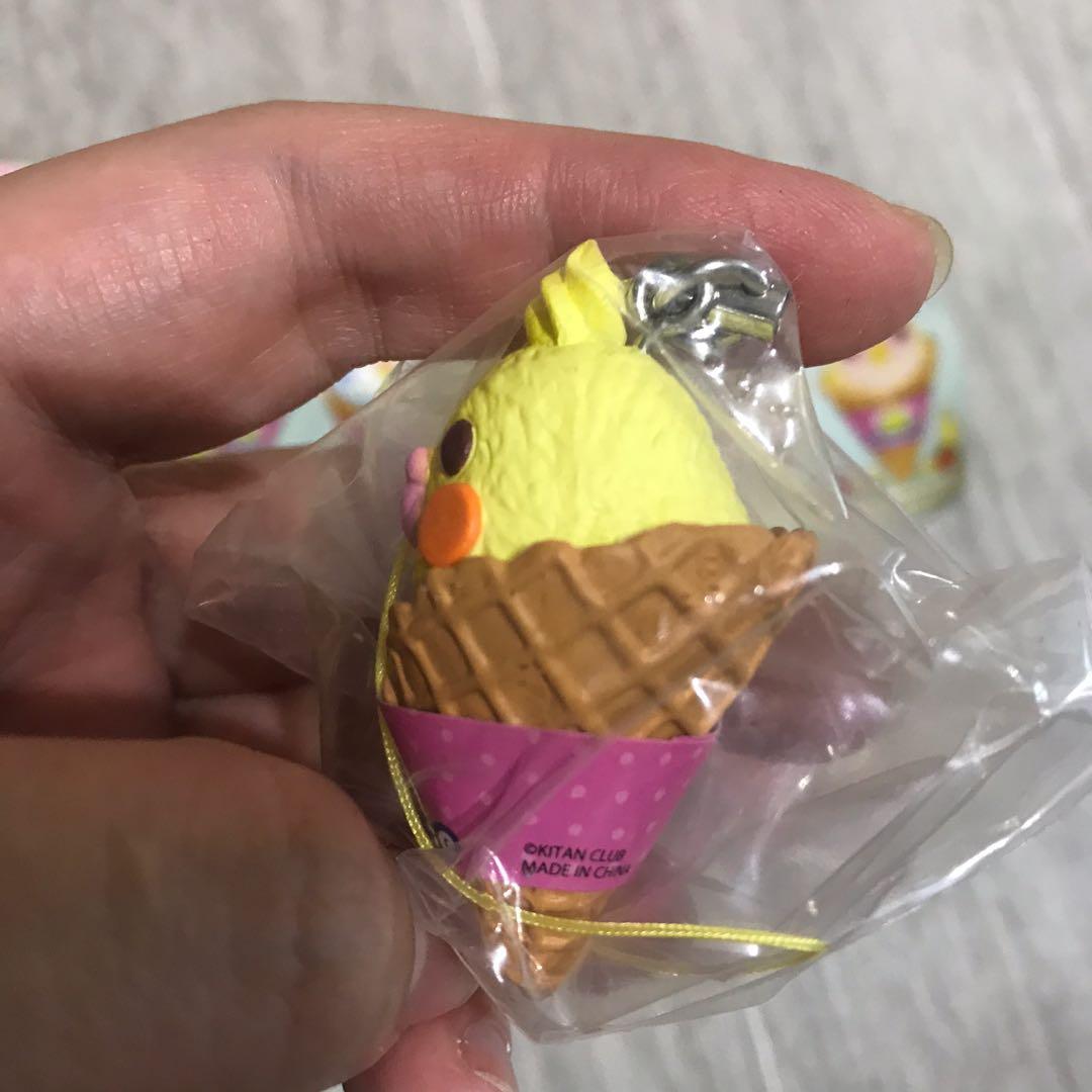 Cockatiel Parakeet Ice Cream Cone Keychain Gashapon, Hobbies & Toys ...