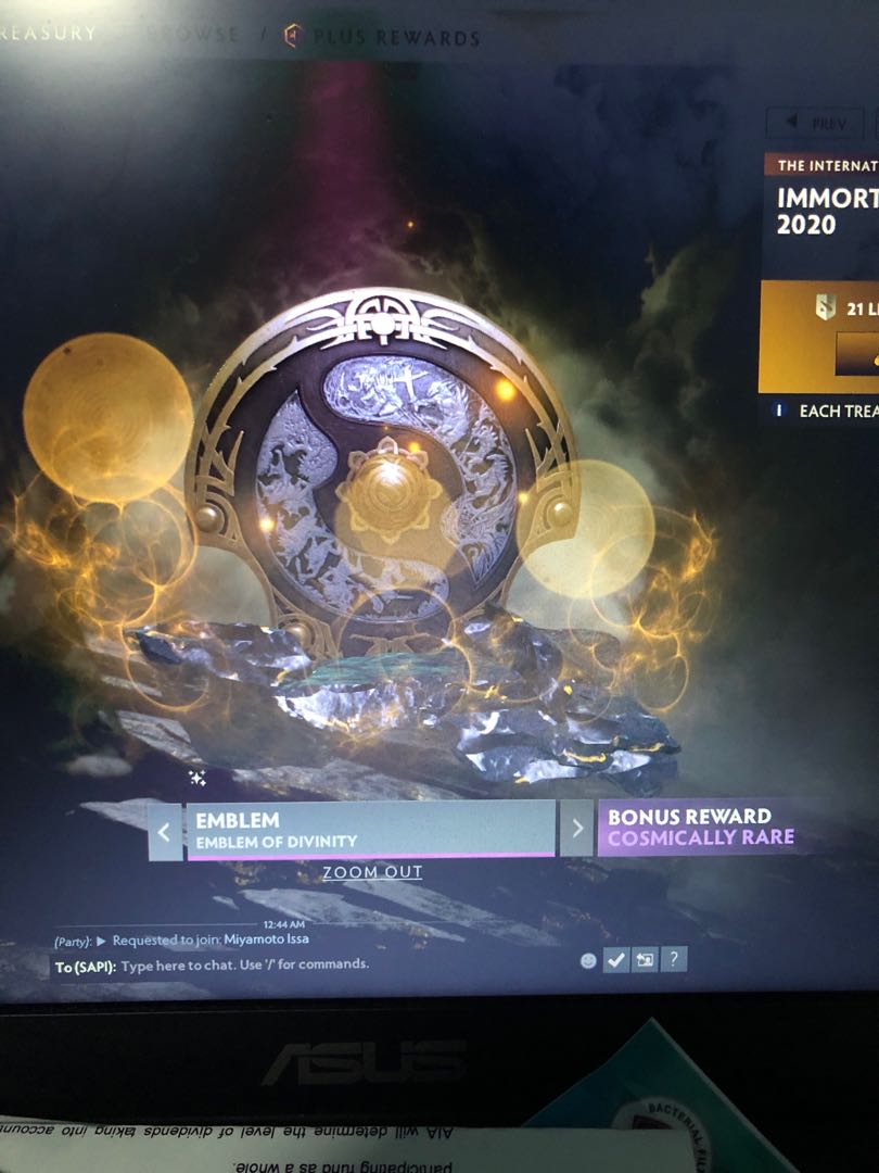 Dota 2 Emblem of Divinity, Video Gaming, Gaming Accessories, Game Gift ...