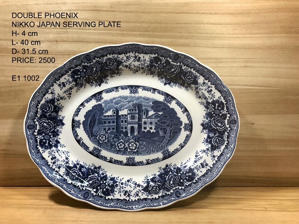 DOUBLE PHOENIX NIKKO JAPAN SERVING PLATE, Furniture & Home Living ...