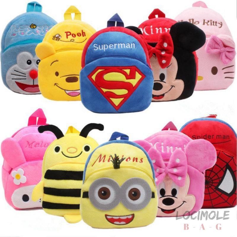 Fashion Baby Backpack Plush Children's Backpack Kids Cartoon Backpack ...