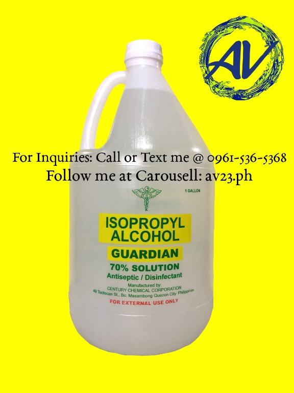 Guardian Alcohol 70% Isopropyl Alcohol, Health & Nutrition, Medical ...