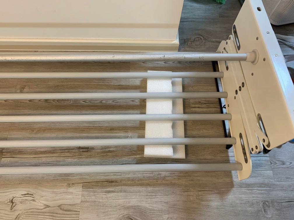 Hdb retractable laundry rack(original bto), Furniture & Home Living ...