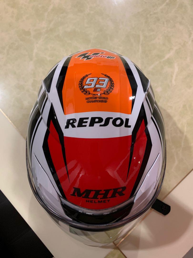 Helmet MHR REPSOL, Motorbikes on Carousell