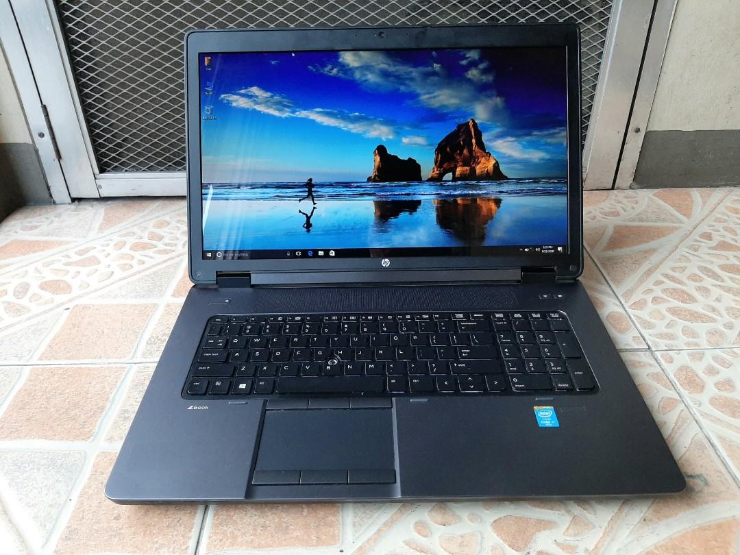 HP Zbook G2 17 Intel Core i7 -4th gen 16gb ram , 256gb ssd ,Nvidia ...