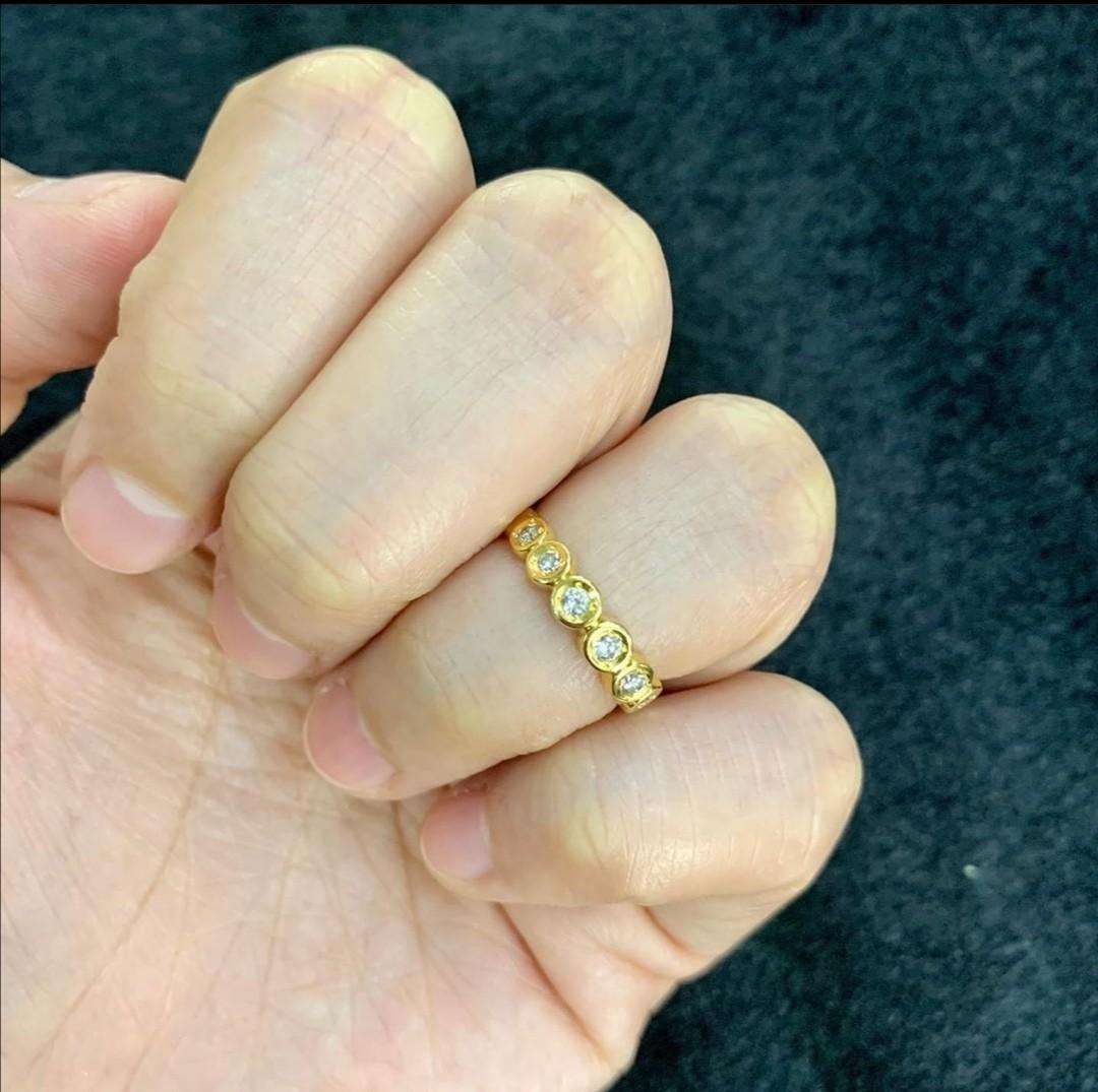 Japan 18k real diamond rinp, Luxury, Sneakers & Footwear on Carousell