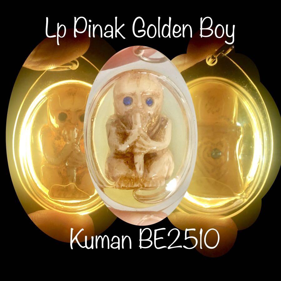 Lp Pinak Golden Boy Kumantong Chang Na Man Hom Takrut BE2510 Kuman KMT ...