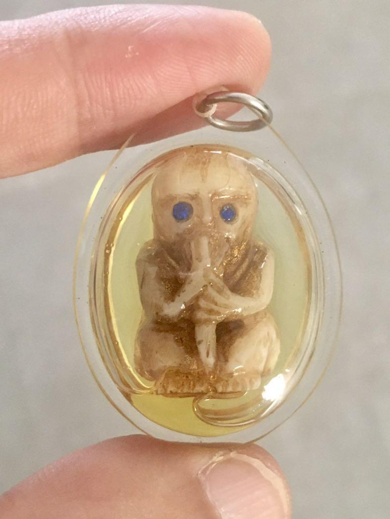 Lp Pinak Golden Boy Kumantong Chang Na Man Hom Takrut BE2510 Kuman KMT ...