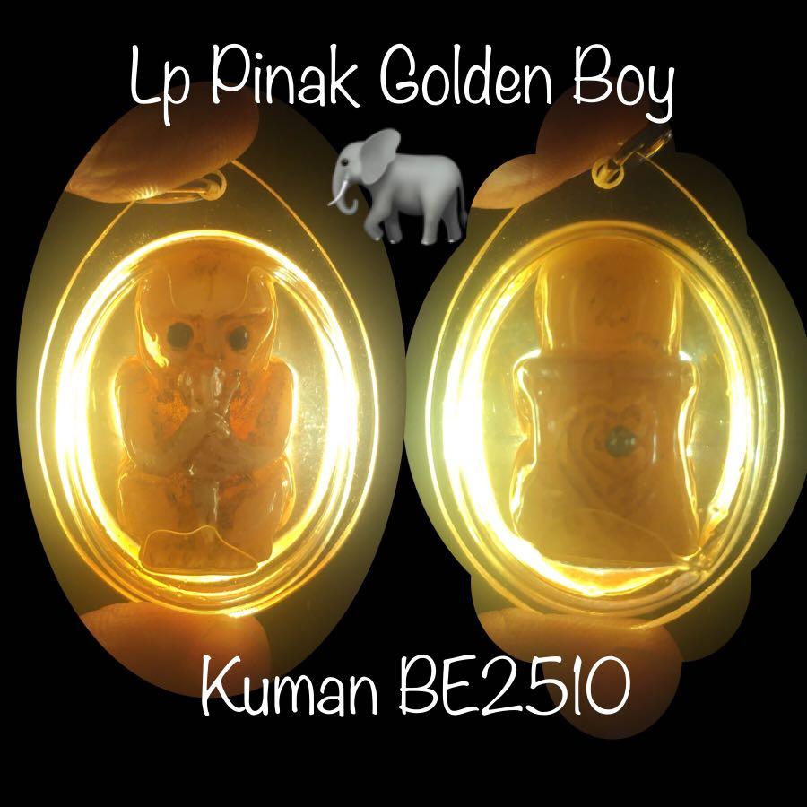 Lp Pinak Golden Boy Kumantong Chang Na Man Hom Takrut BE2510 Kuman KMT ...