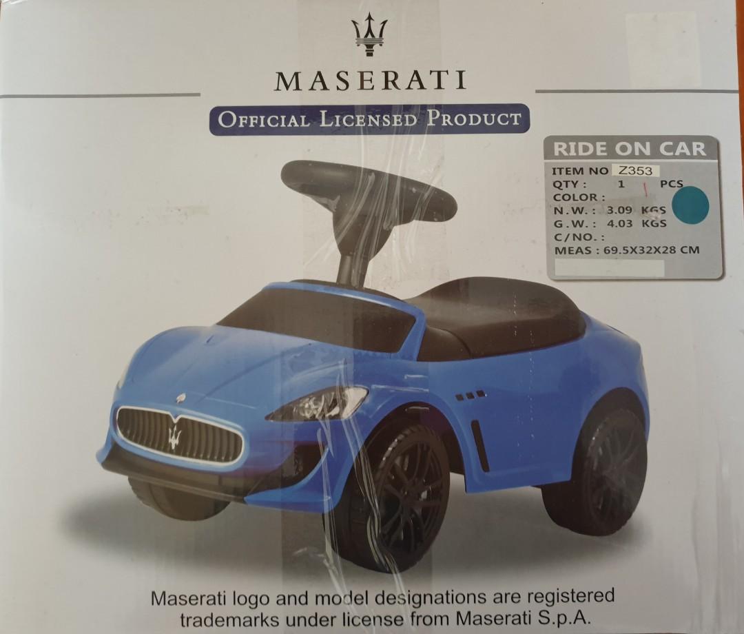 MASERATI CHILD PUSH CAR, Babies & Kids, Infant Playtime on Carousell