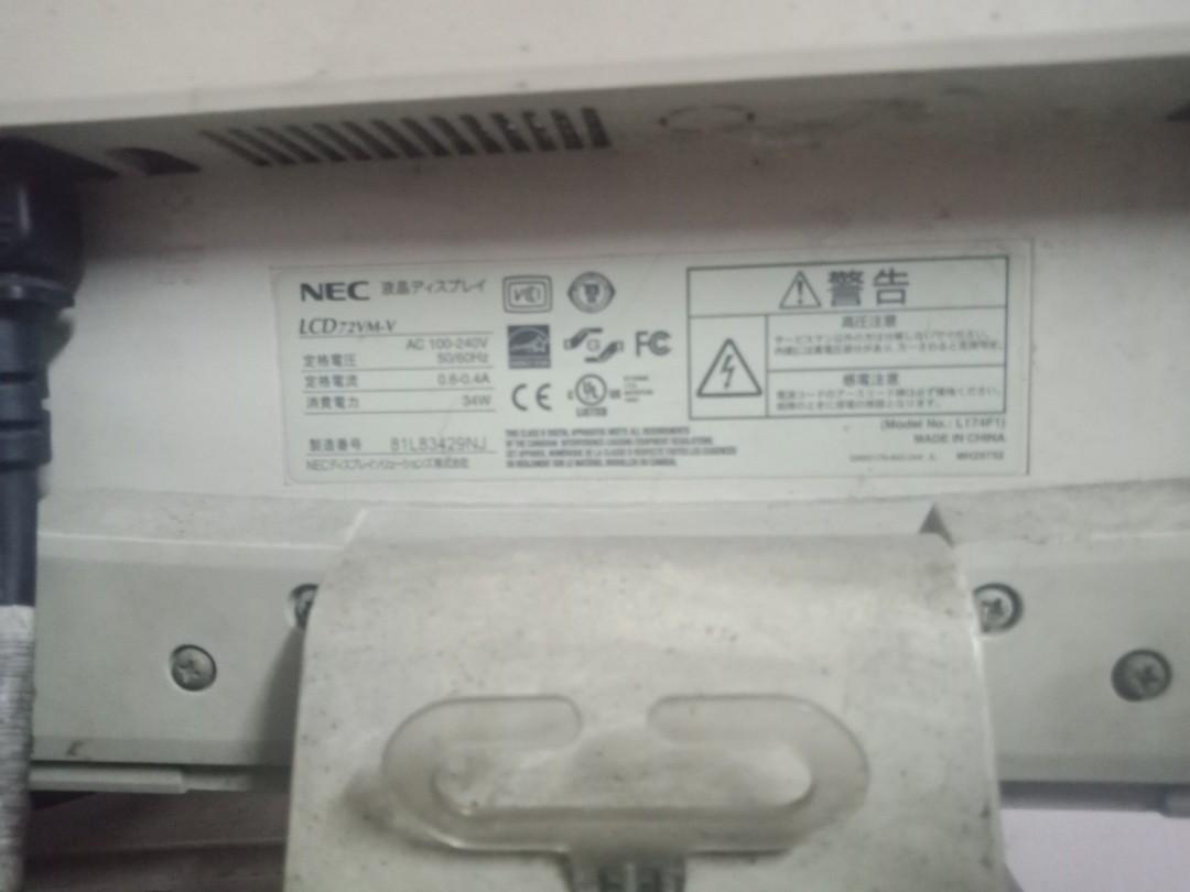 NEC LCD 72VM-V monitor Square, Computers & Tech, Parts & Accessories ...