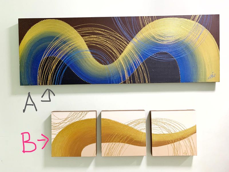 Oil Painting on Canvas - Line Art., Hobbies & Toys, Stationery & Craft ...