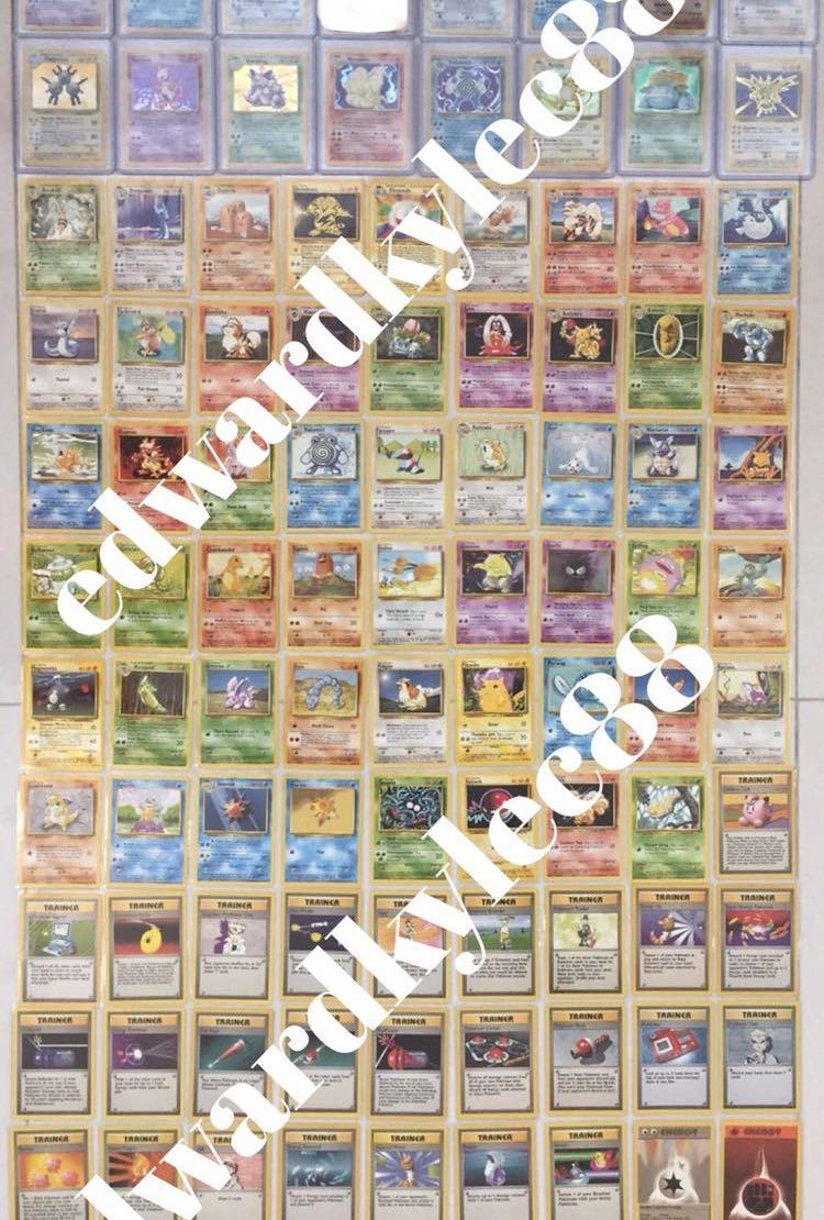 Pokemon Cards Base Set 101/102 Charizard Venusaur Blastoise, Hobbies ...
