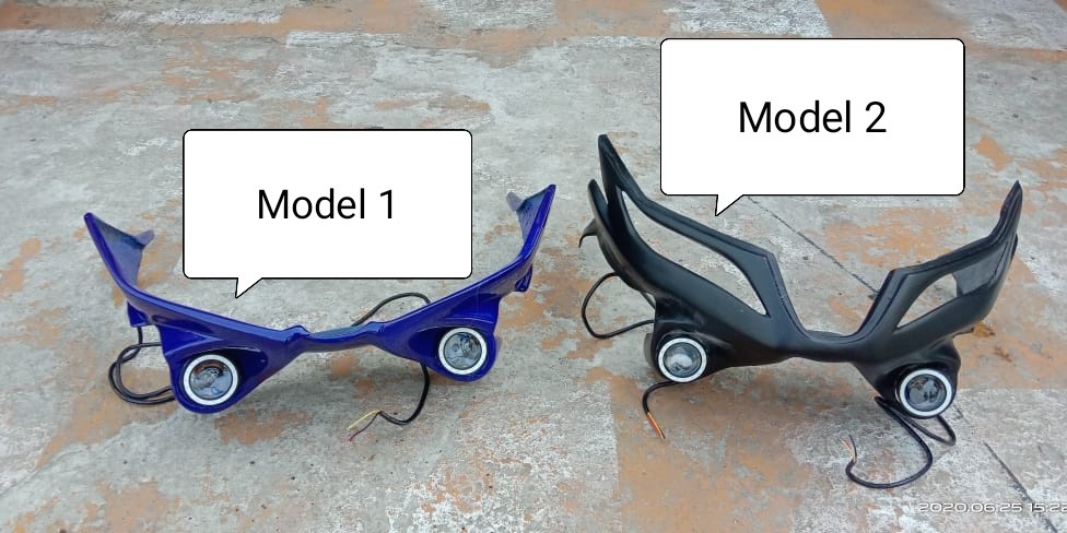 [R15 V3] Winglet R15 V3 With Angle Eyes LED, Motorcycles, Motorcycle ...