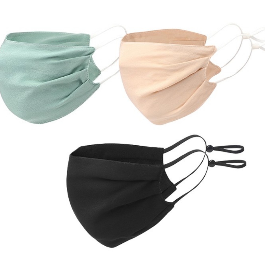 Reusable Silk Face Mask, Women's Fashion, Accessories, Others on Carousell