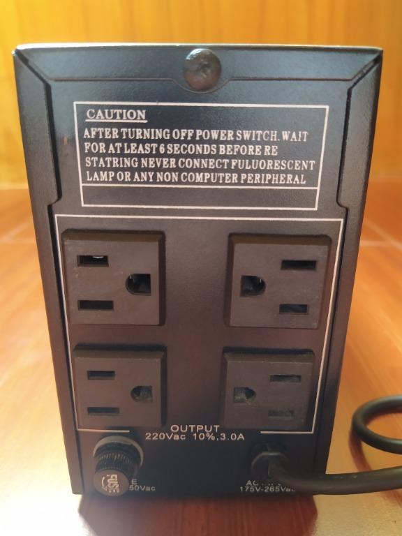 Secure Computing UPS-650VA UPS (Defective), Computers & Tech, Office ...