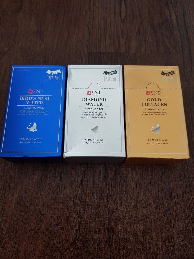 SNP Gold Collagen Sleeping Mask, Beauty & Personal Care, Face, Face ...